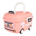 Kids Rolling Storage Box With Handle Rounded Corner For Baby Toy ...