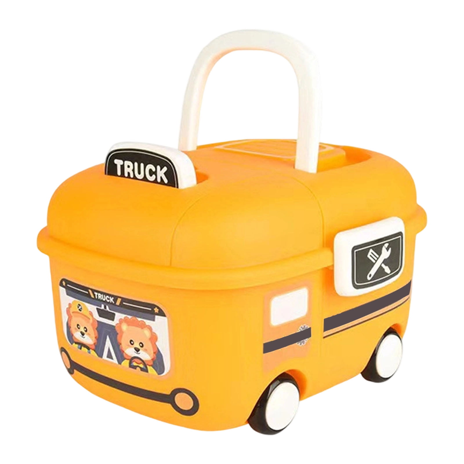 Kids Rolling Storage Box With Handle Rounded Corner For Baby Toy ...