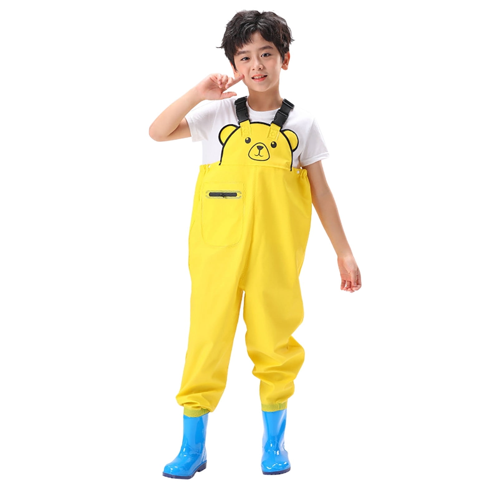 Kids Rompers Youth Zipper Up Water Proof Hunting Fishing Chest Waders ...