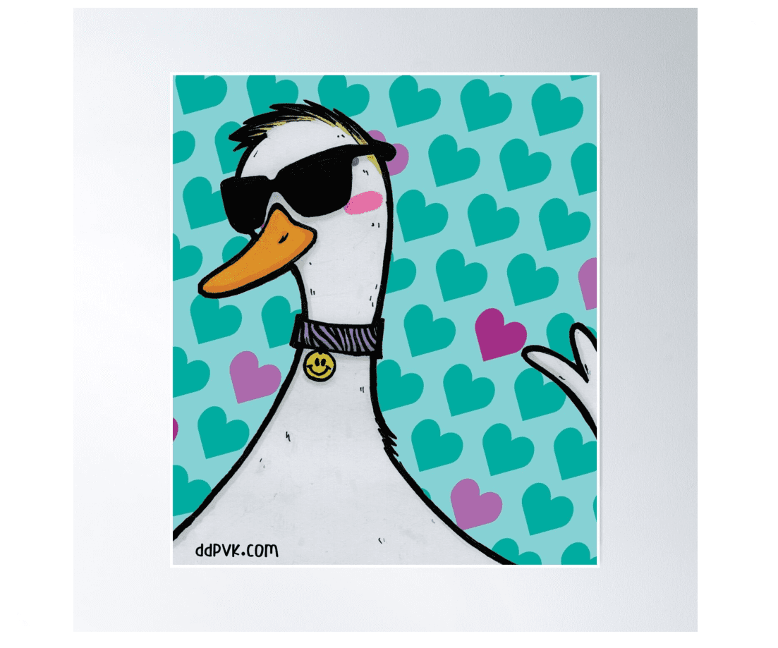 Kids Room Inspo Rave Duck 90S Raver Cartoon Duck Party Animal Baby ...