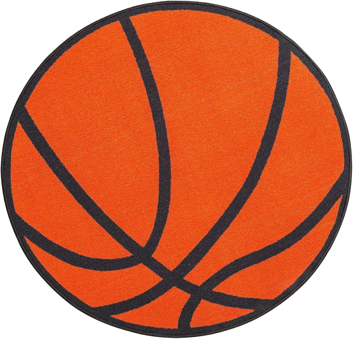 Kids' Round Play Area Rugs | Basketball Theme | for Kindergarten ...