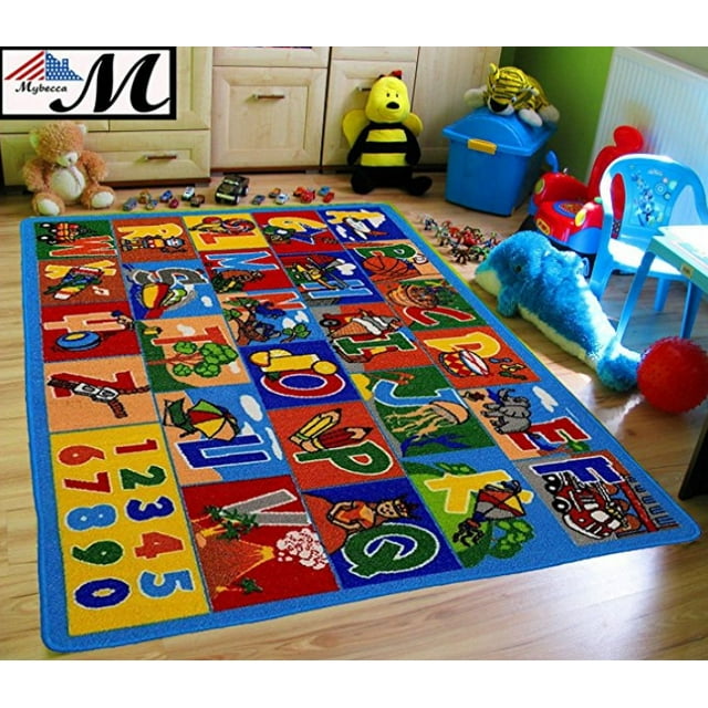 "ABC-1 Alphabet Kids Learning Rug, Classroom Playroom Carpet for ...