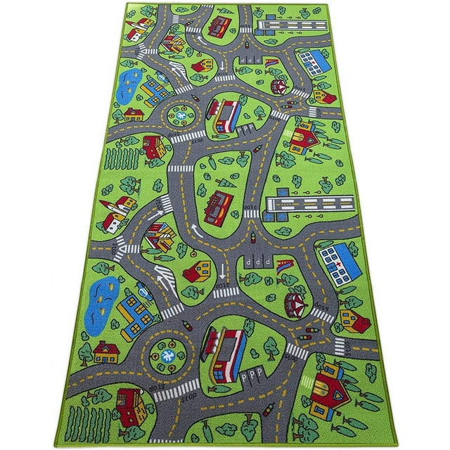 Kids Carpet Playmat City Life Extra Large Learn Have Fun Safe, Children ...