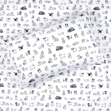 Kids Rule 4 Piece Sheet Set, Cat Sketch, Grey - Full - Walmart.com