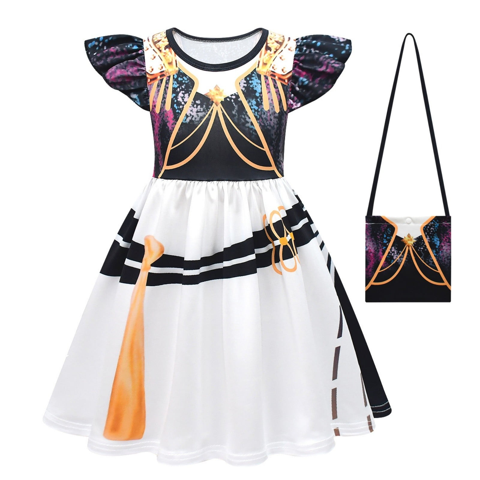 Kids' Rumi Costume Dress - Kpop Demon Hunters Zoey Costume Dress - Halloween Fancy Dress with ...