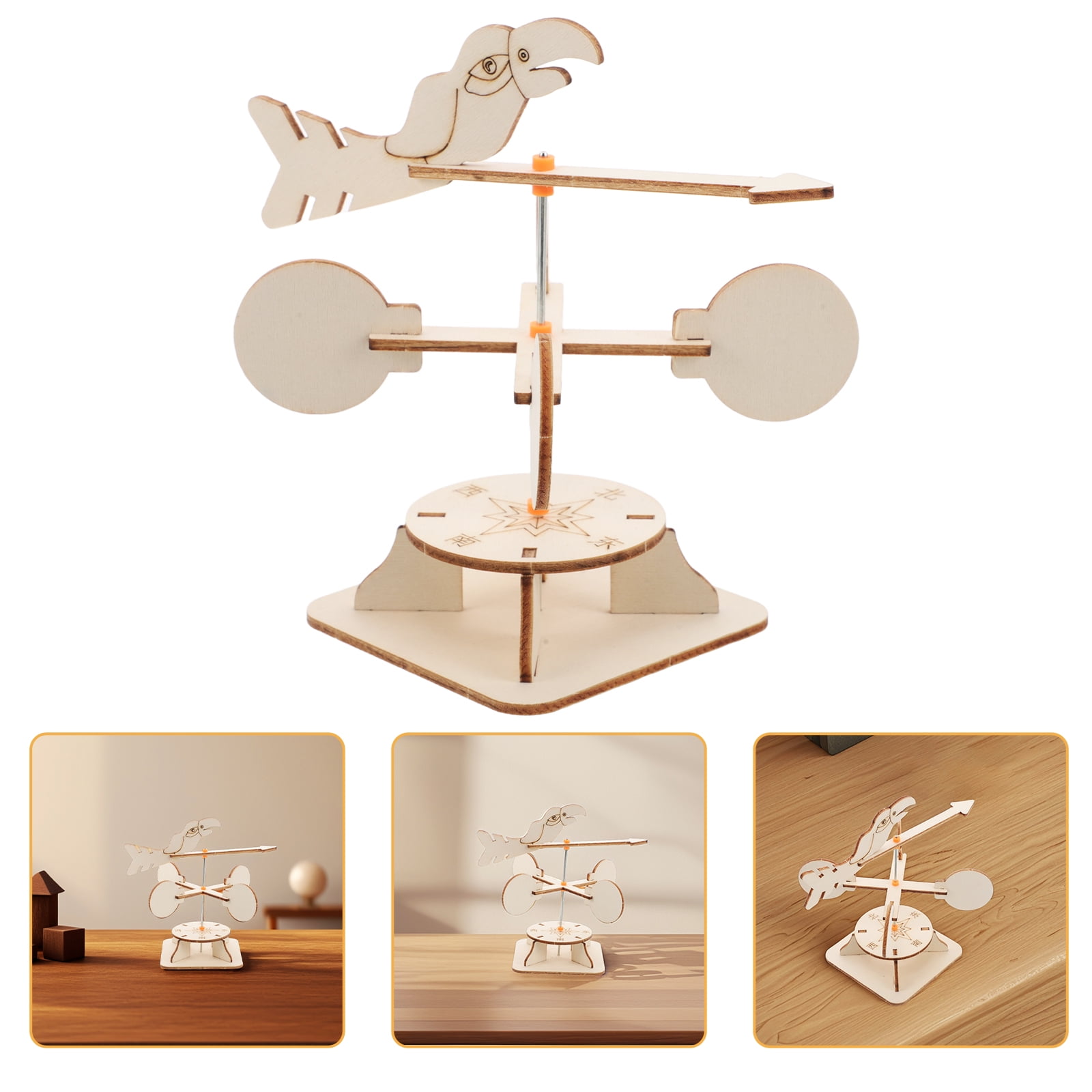 Kids STEM Windmill Toy DIY Science Wind Vane Experiment Kit for STEM ...