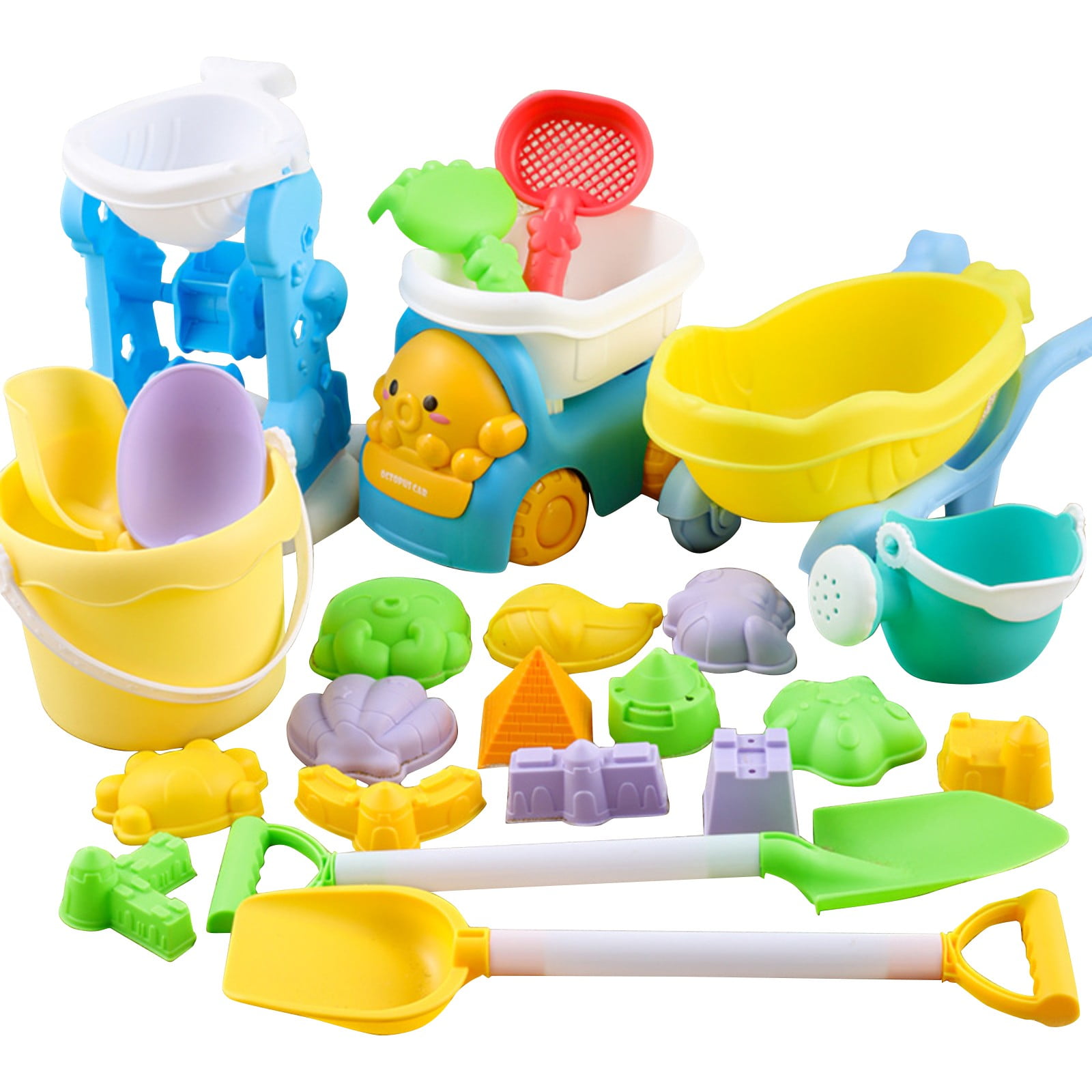 Kids Sand Play Set with Sandpit, Digging Shovel, Small Bucket, Sand ...