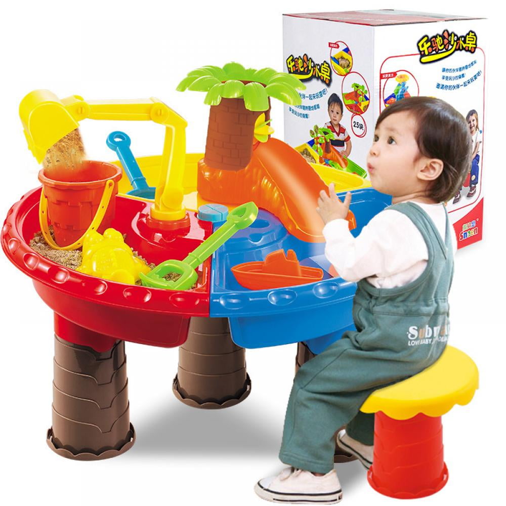 Kids Sand Table, 4-in-1 Sand Water Table, Sand & Water Table for ...