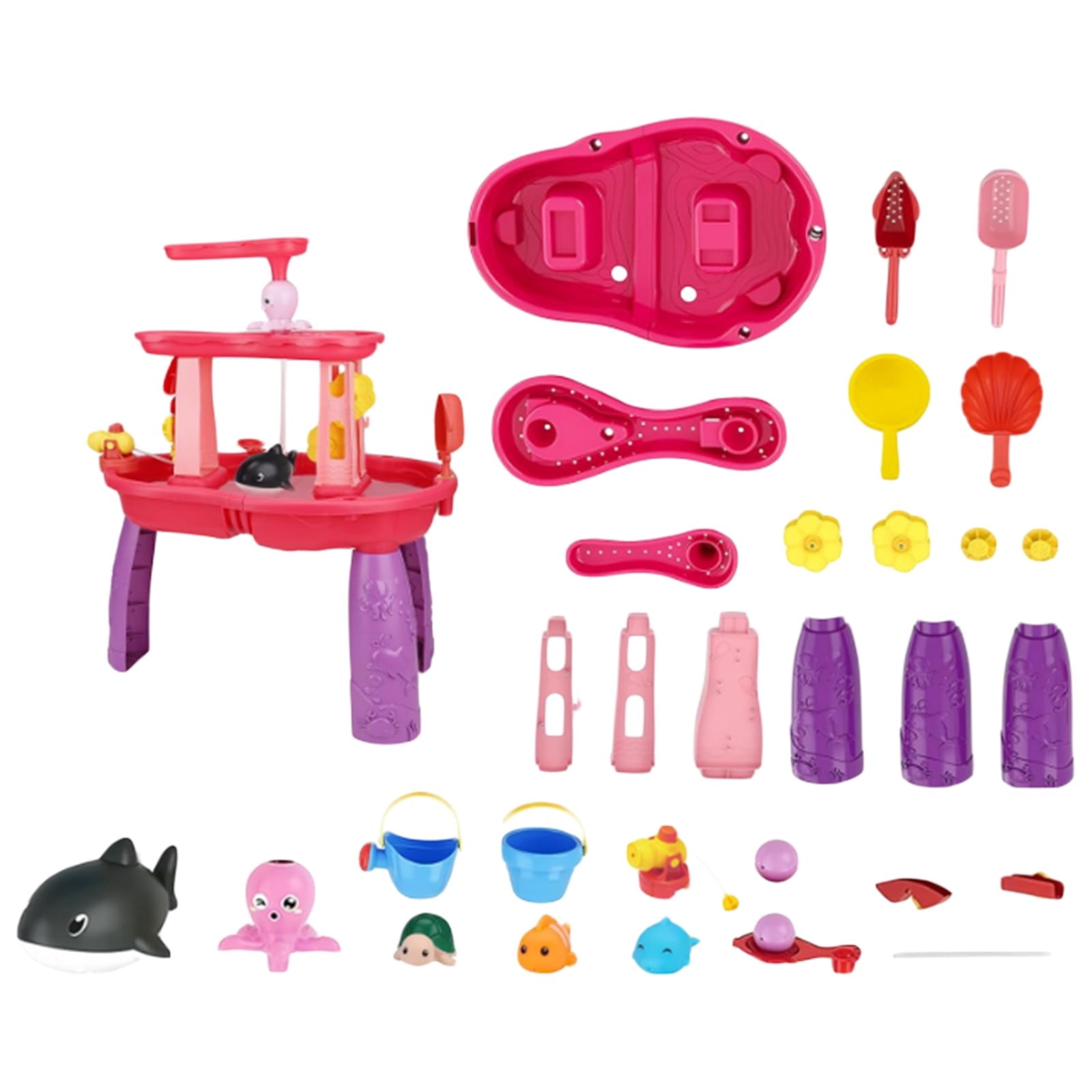 Kids Sand Water Table For Toddlers, 3-Tier Sand And Water Play Table ...