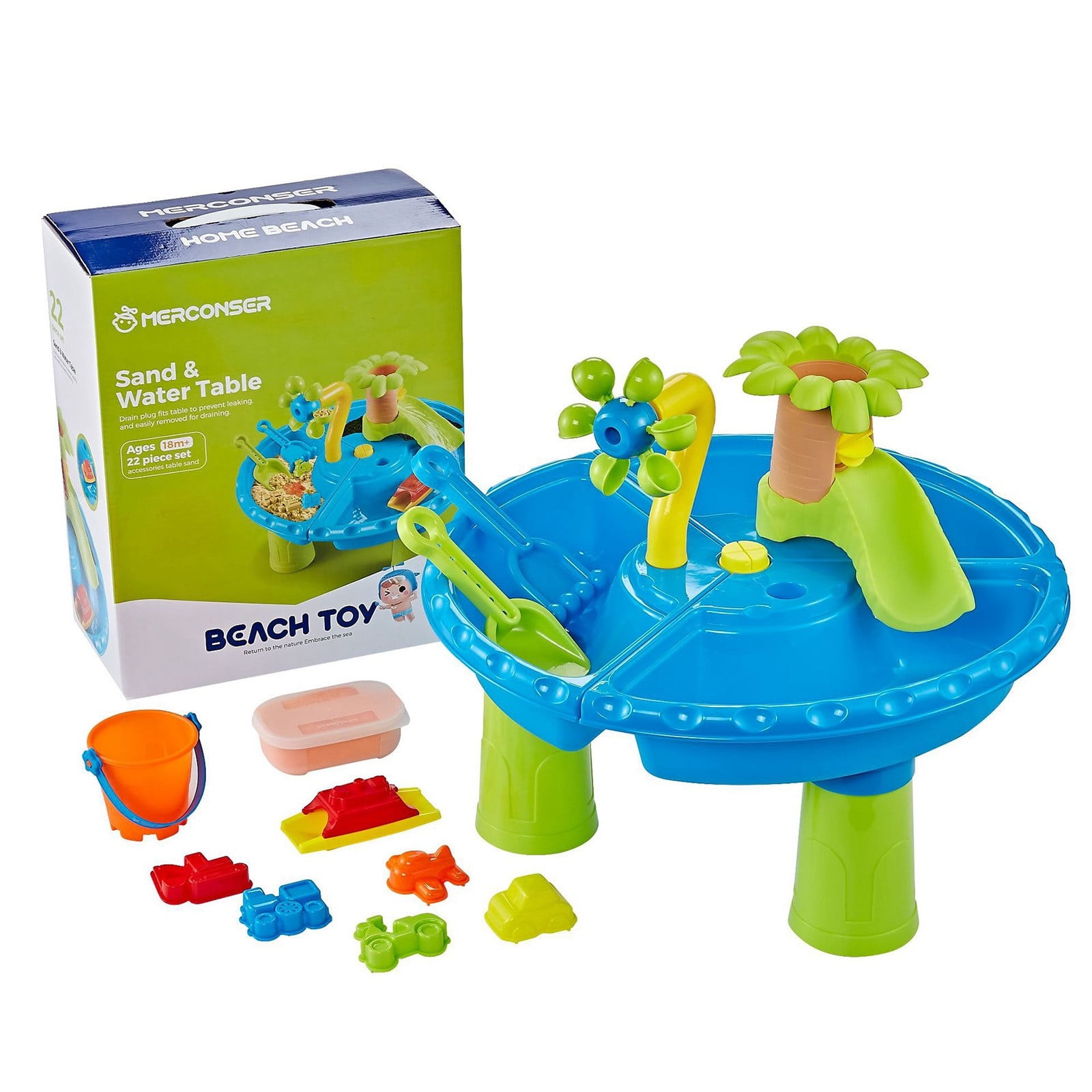 Kids Sand Water Tables Toys For Toddlers 1 3 Outdoor Activity Sensory Table Summer Beach Play ...