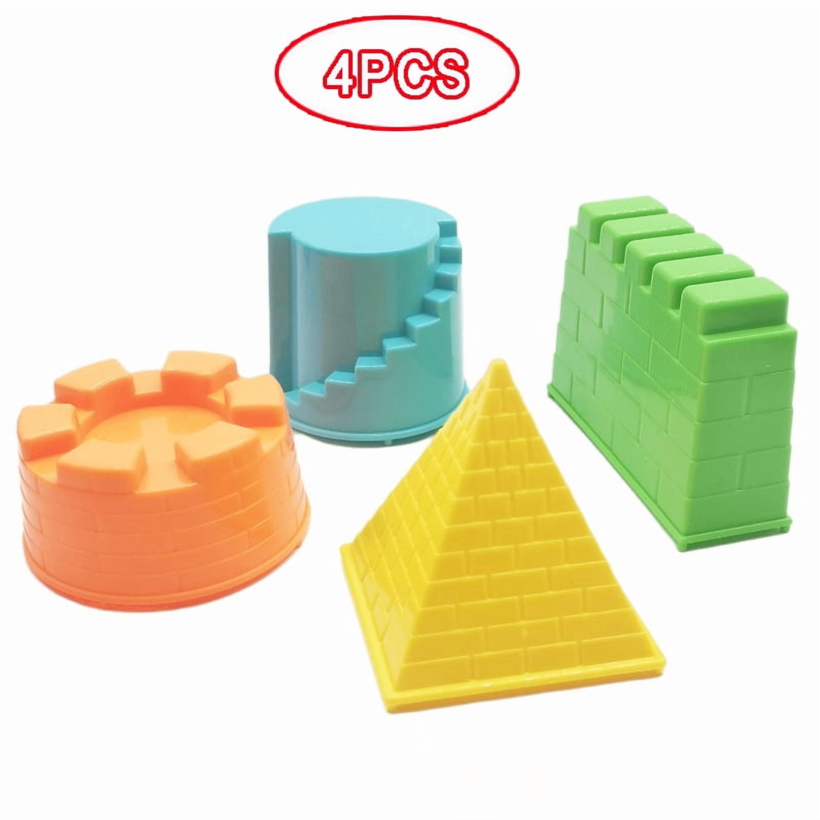 Kids Sandbox Molds Beach Toys Shovel Castle Building Sand Brick Walls ...