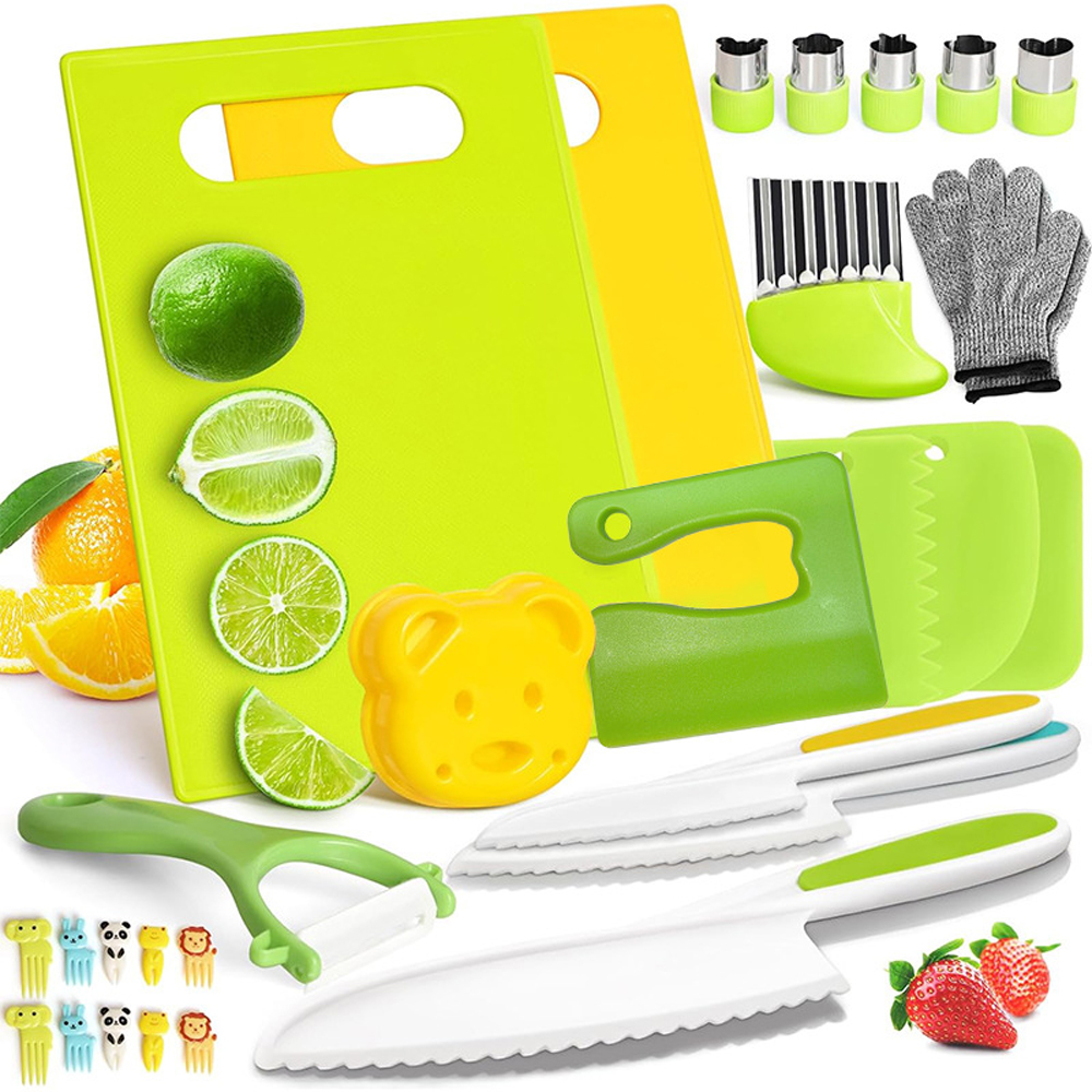 Kids Sandwich Cutters Set Kids Knife Toddler Cutter Plastic Cake Fruit ...