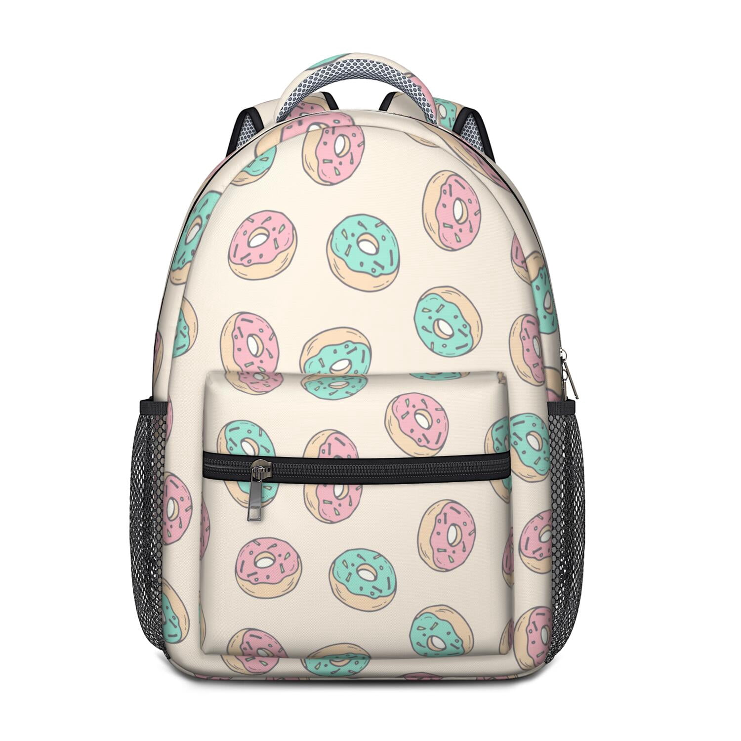 School Backpack with Colorful Donut Dessert Candy Cake Doughnut Funny ...
