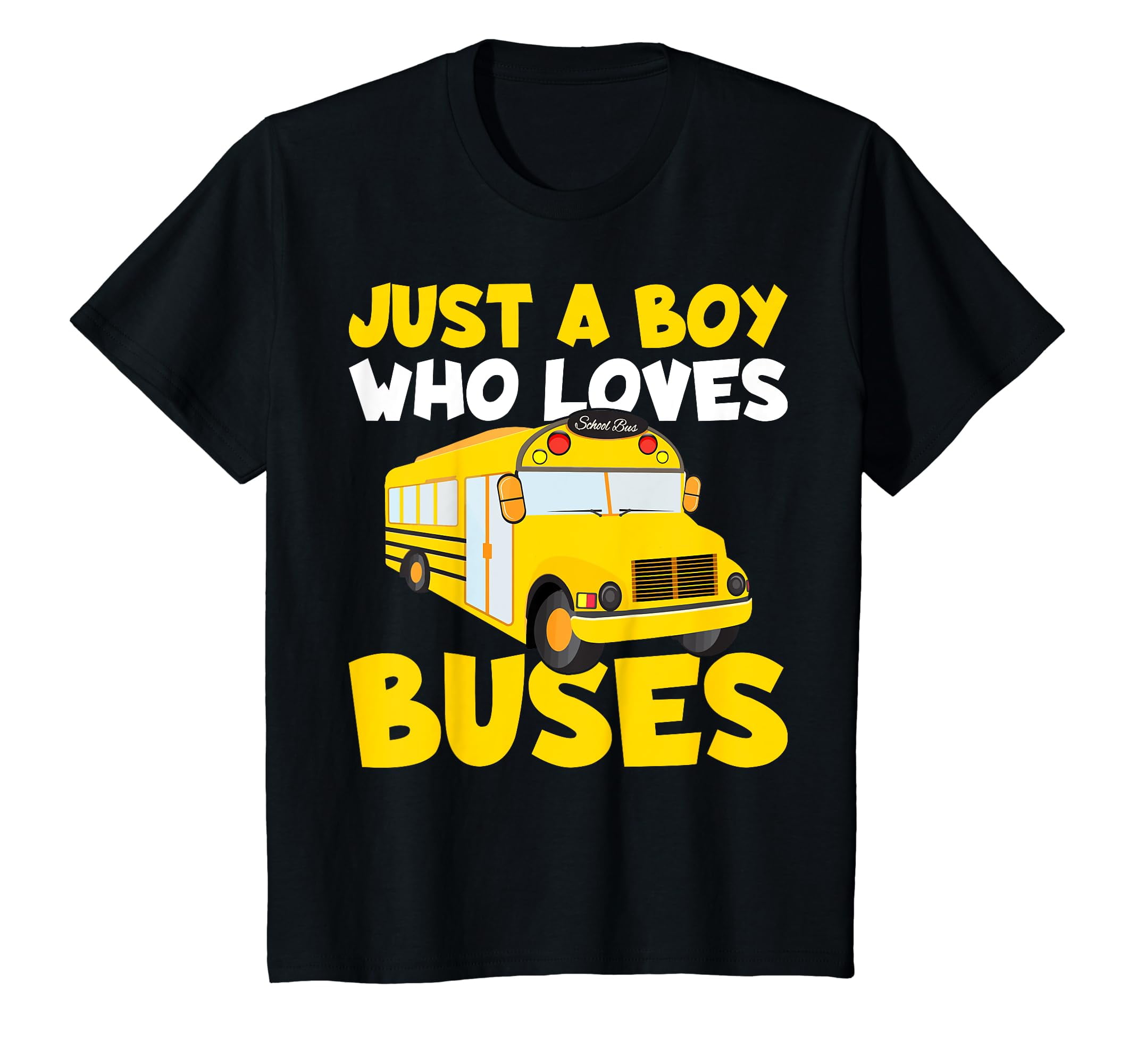 Kids School Bus Costume Just a Boy who loves Buses T-Shirt - Walmart.com