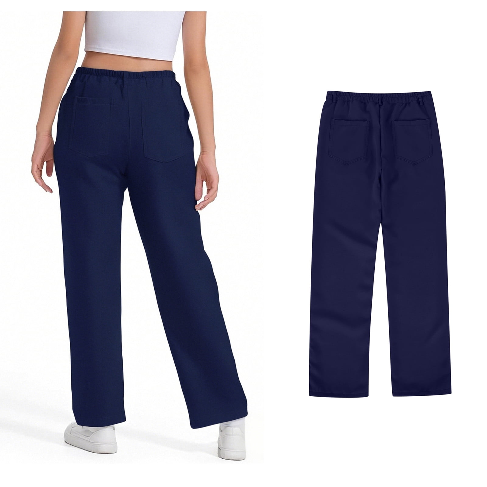 Kids School Uniform for Girls Skinny Fit Stretch Pants With Pockets ...