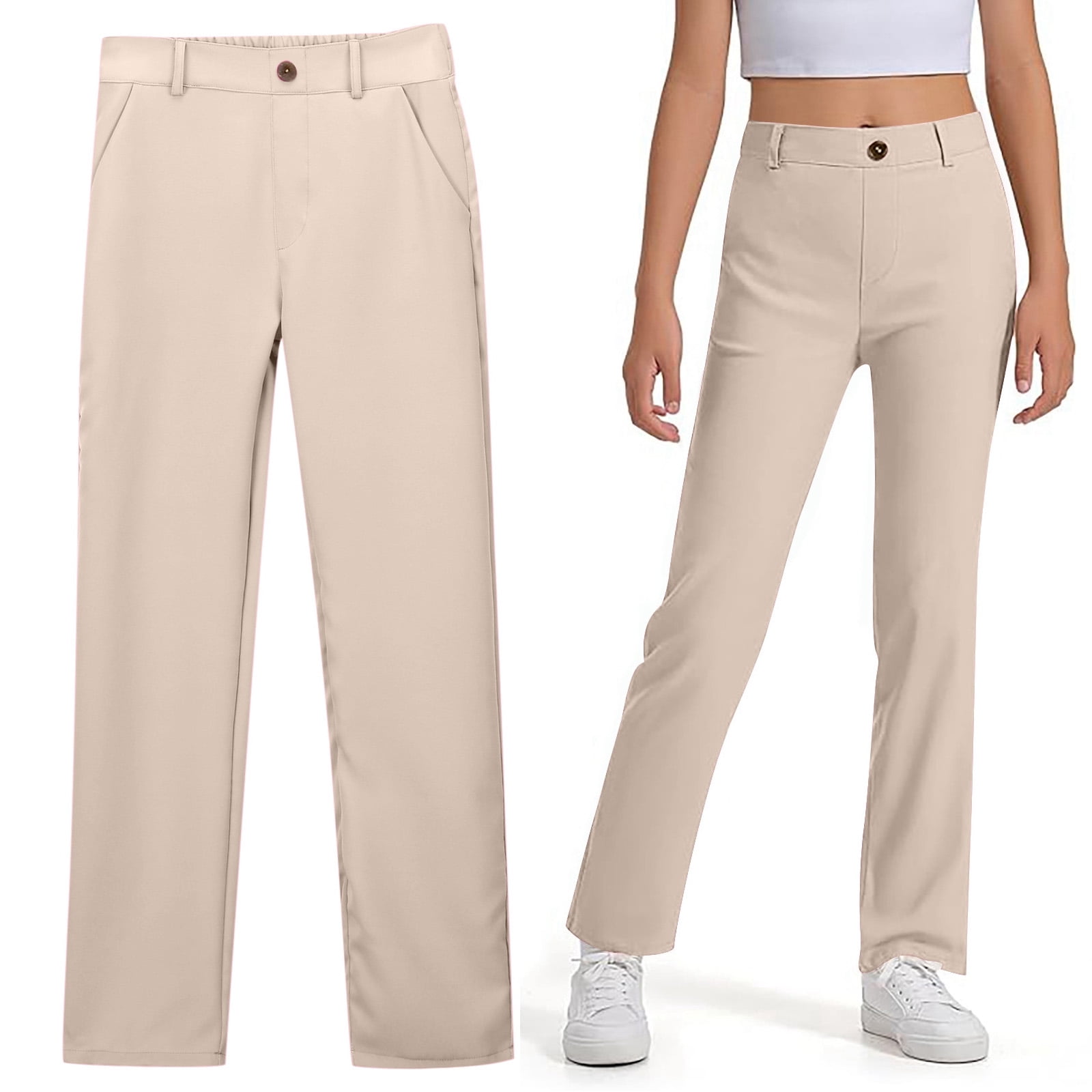 Kids School Uniform For Girls Skinny Pants Kids Dress Pants With ...