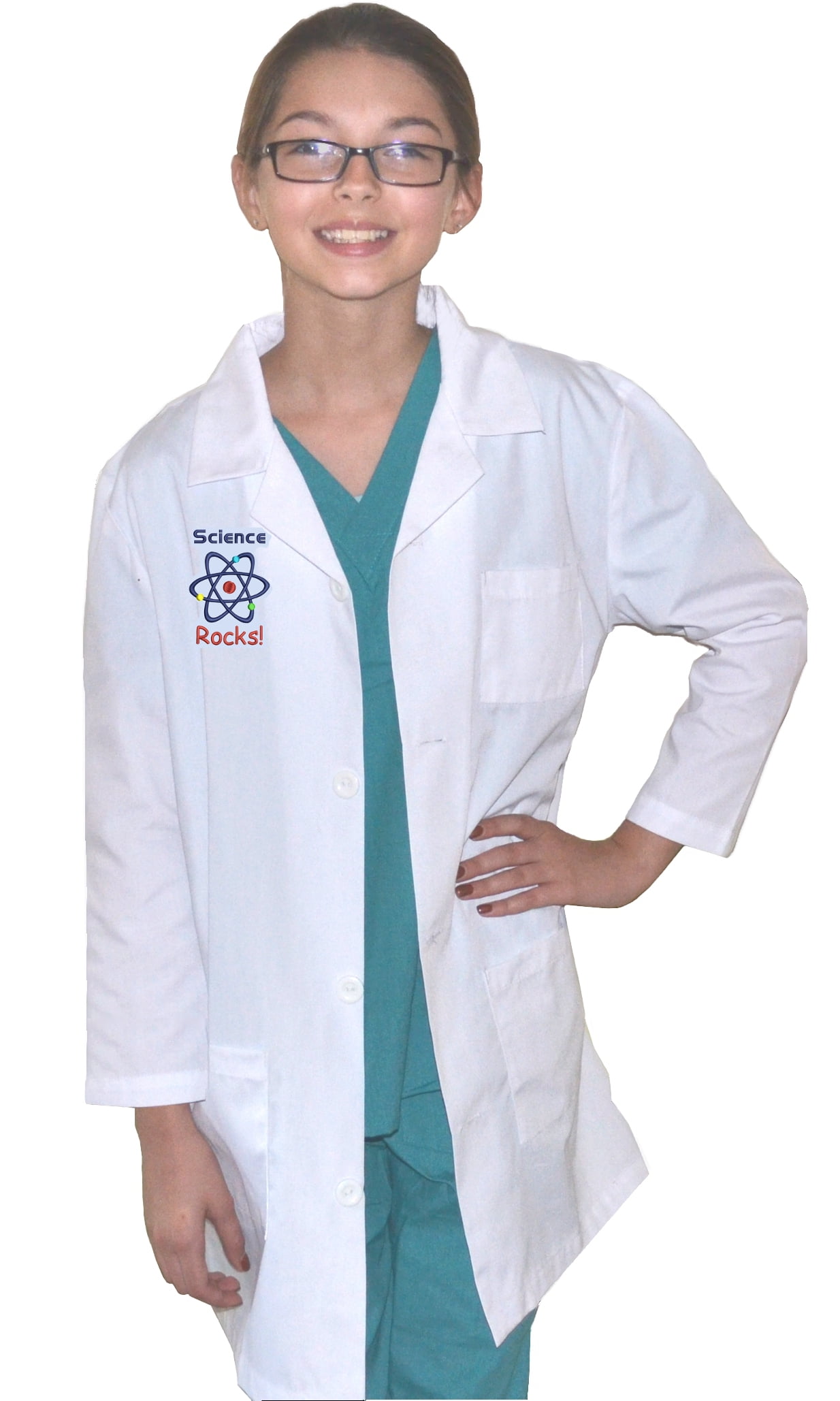 Kids Science Lab Coat with I Love Science Design, Size 12/14 - Walmart.com