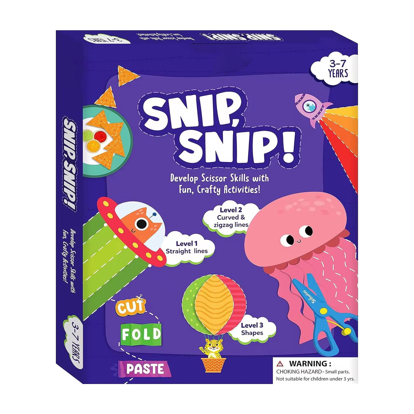 Kids Scissor Skills Activity Book - 25 Fun Paper Cutting Crafts For ...