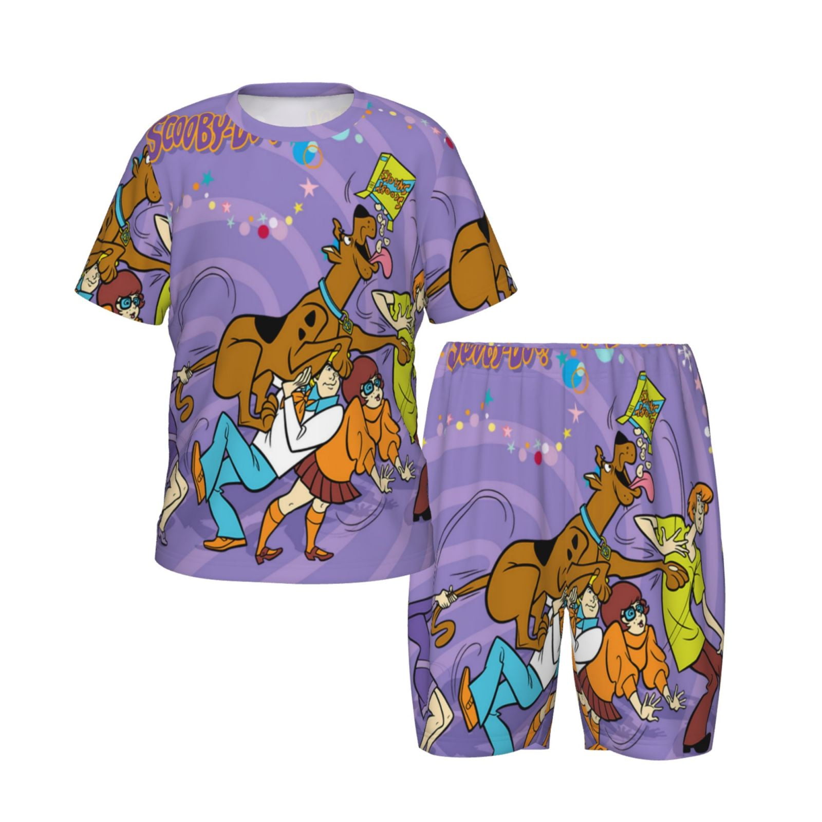 Kids Scooby Doo Pajama Set Kids Cartoon Tee Shirt And Short Set 2PCS ...