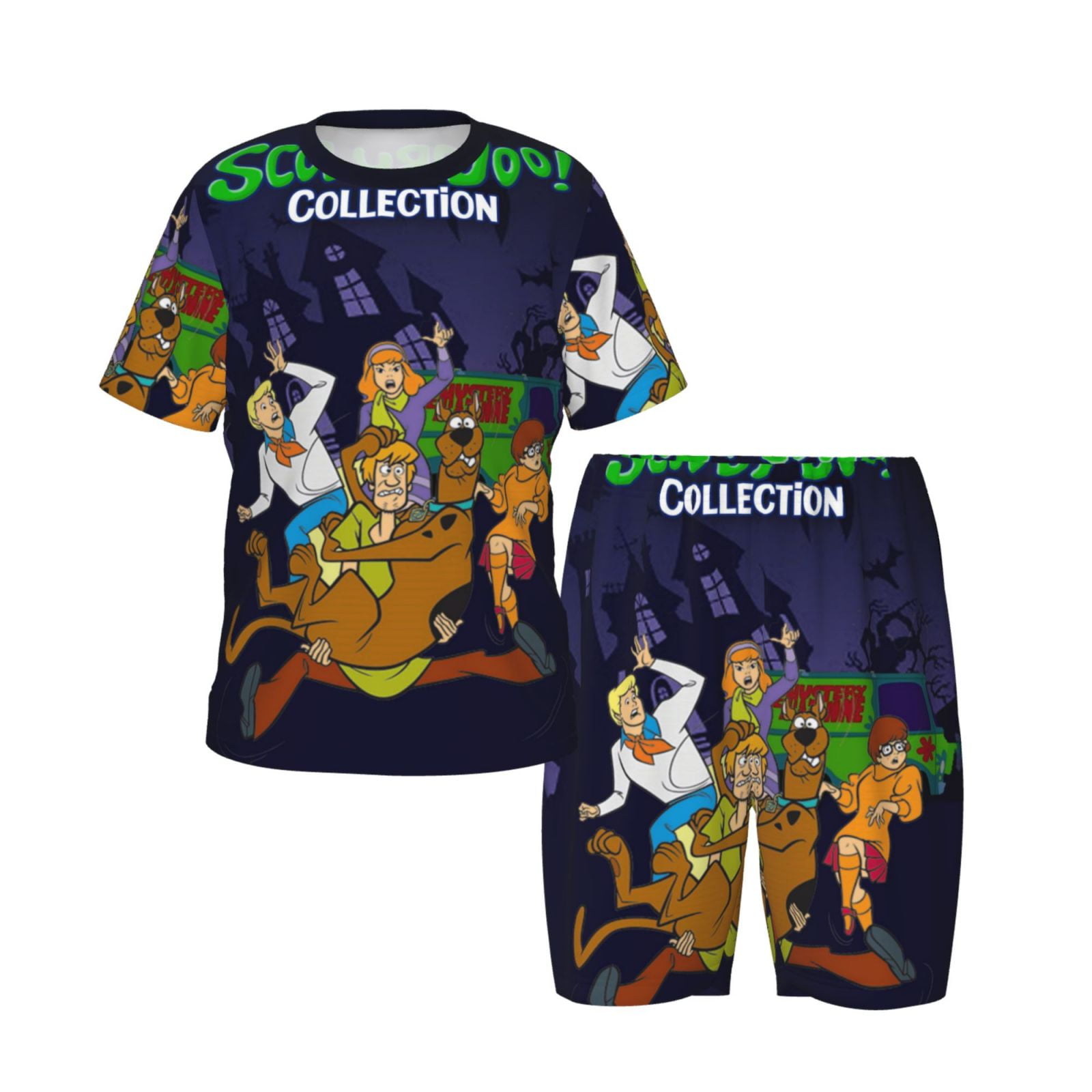 Kids Scooby Doo Pajama Set Kids Cartoon Tee Shirt And Short Set 2PCS ...