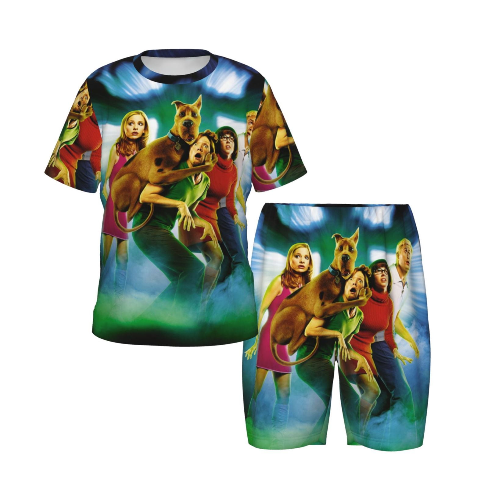 Kids Scooby Doo Pajama Set Kids Cartoon Tee Shirt And Short Set 2PCS ...