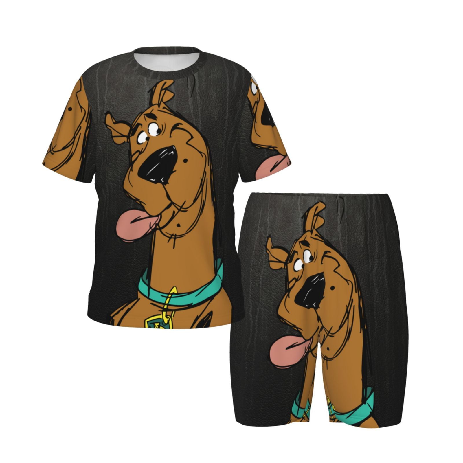Kids Scooby Doo Pajama Set Kids Cartoon Tee Shirt And Short Set 2PCS ...