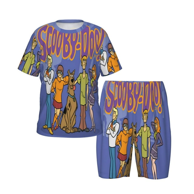 Kids Scooby Doo Pajama Set Kids Cartoon Tee Shirt And Short Set 2PCS ...