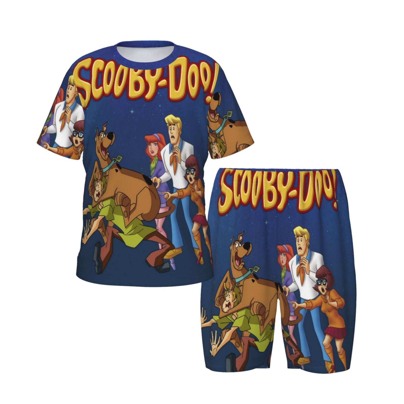 Kids Scooby Doo Pajama Set Kids Cartoon Tee Shirt And Short Set 2PCS ...