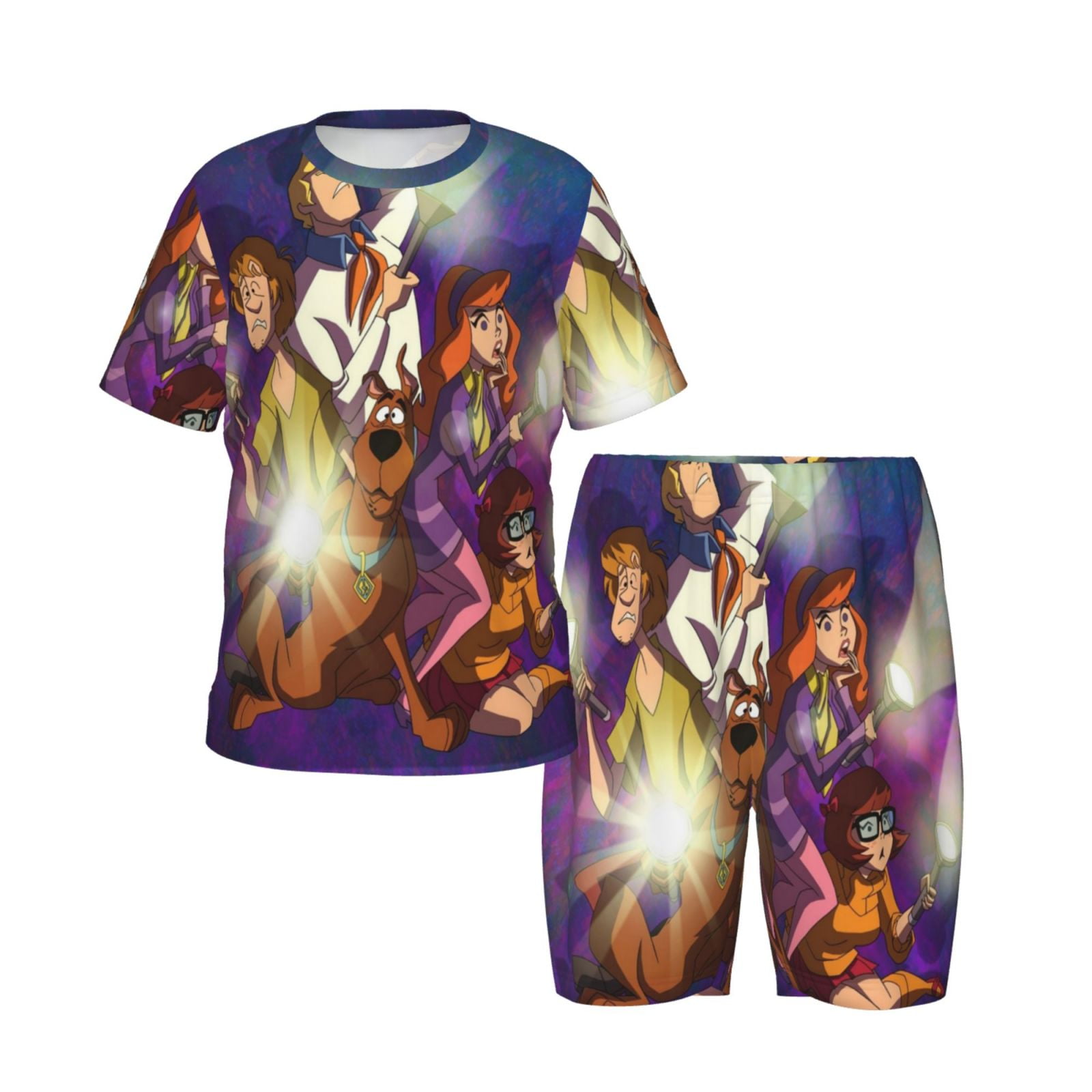 Kids Scooby Doo Pajama Set Kids Cartoon Tee Shirt And Short Set 2PCS ...