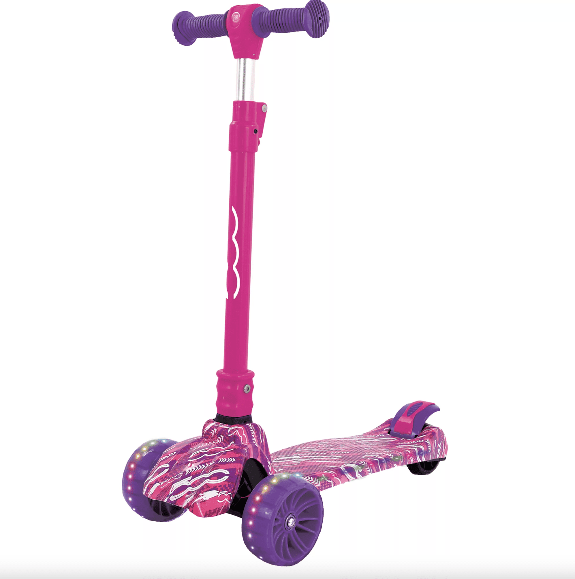 Kids Scooter Kick Scooter 3 Wheel Adjustable Height Light up LED Wheels ...