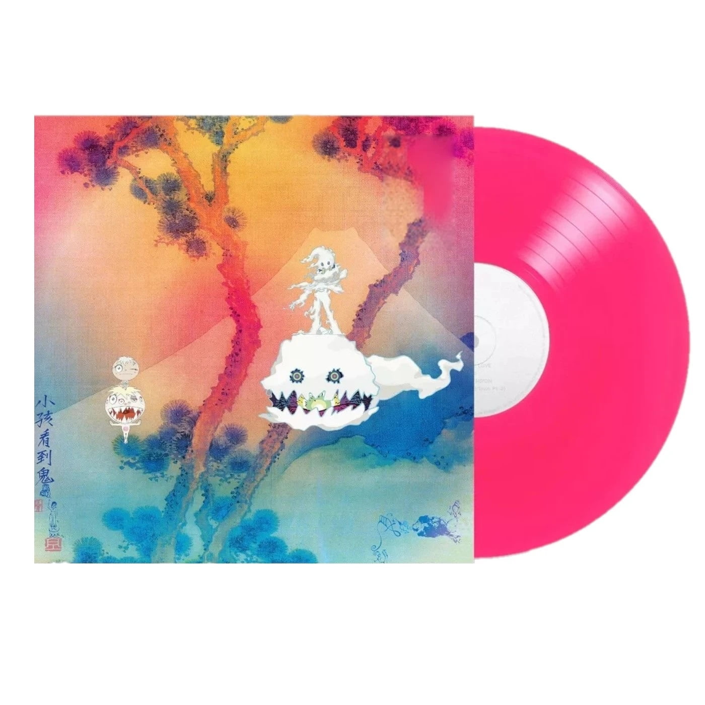 Kids See Ghosts Exclusive Translucent Pink Vinyl Limited Edition LP ...