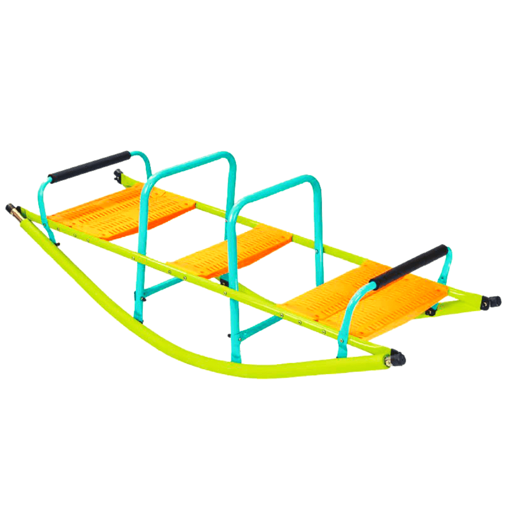 Kids Seesaw Teeter Totter,Steel Tube Rocking Seesaw with Plastic Seat ...