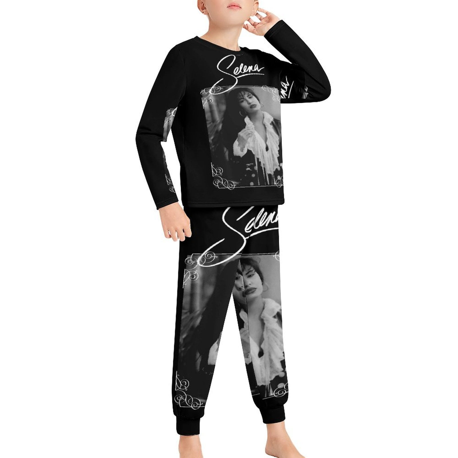 Kids Selena Quintanilla Pajama Long Sleeve Sleepwear Pant Set Cute ...