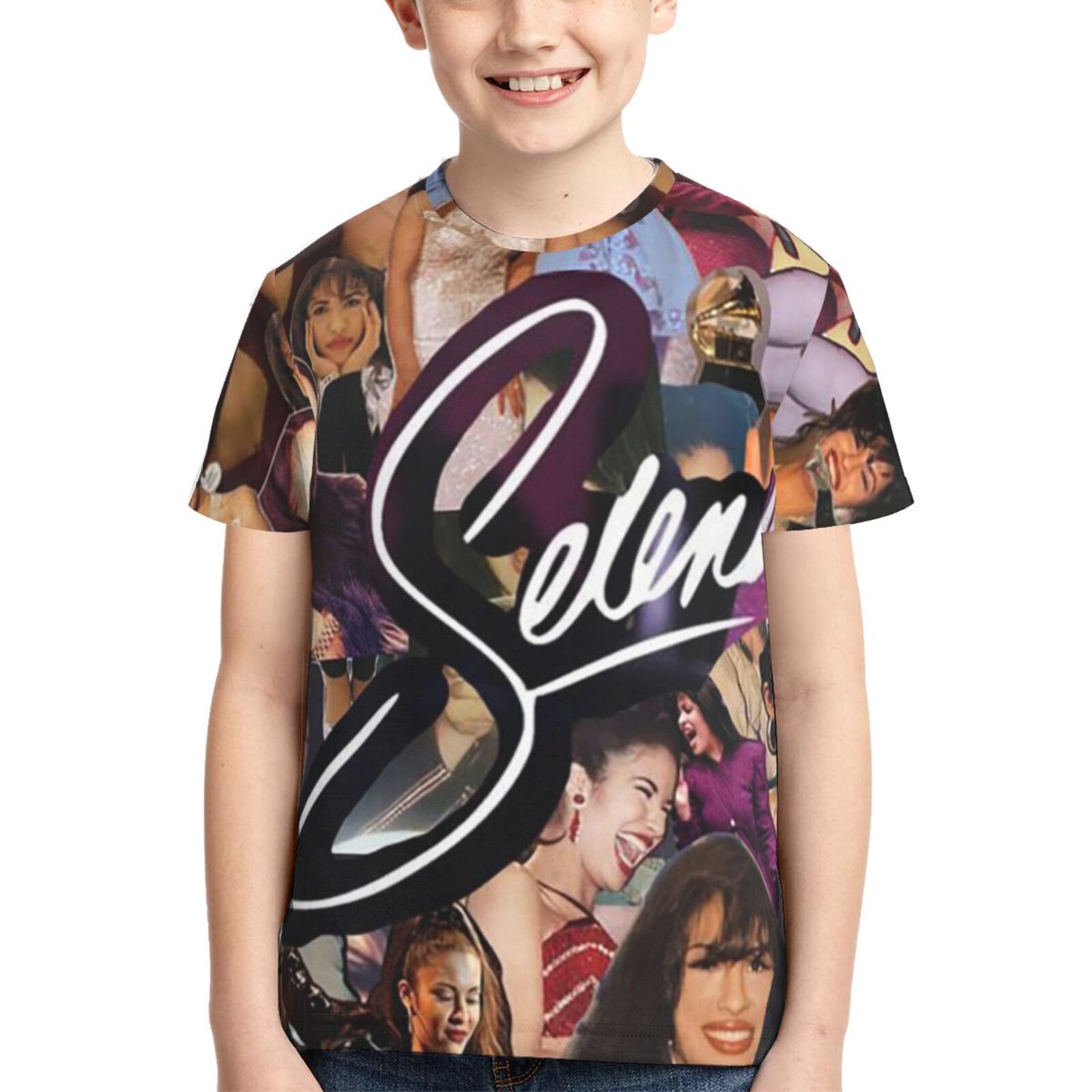 Kids Selena Quintanilla T-Shirt 3d Printed Shirt Short Sleeve Top Tees ...