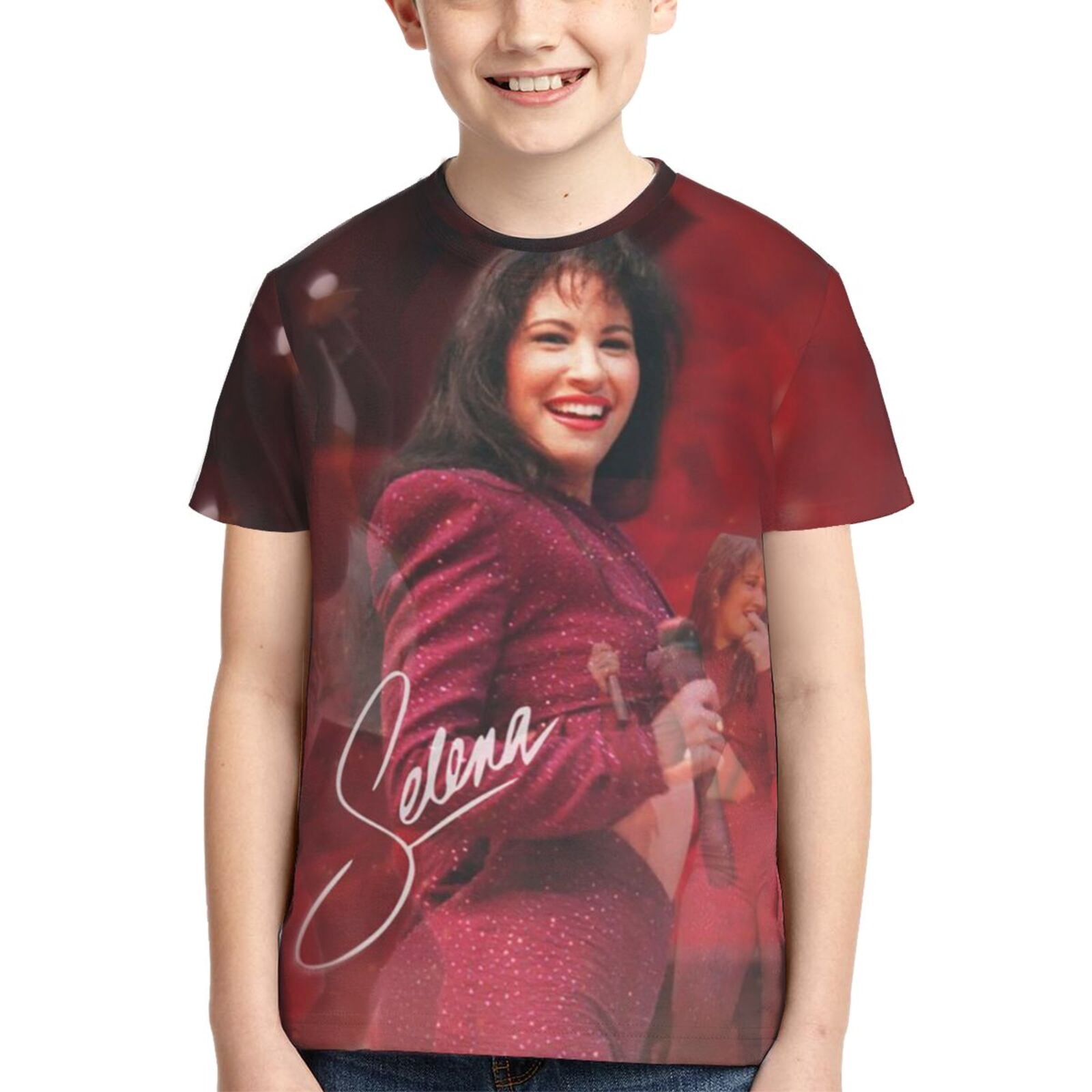 Kids Selena Quintanilla T-Shirt 3d Printed Shirt Short Sleeve Top Tees ...