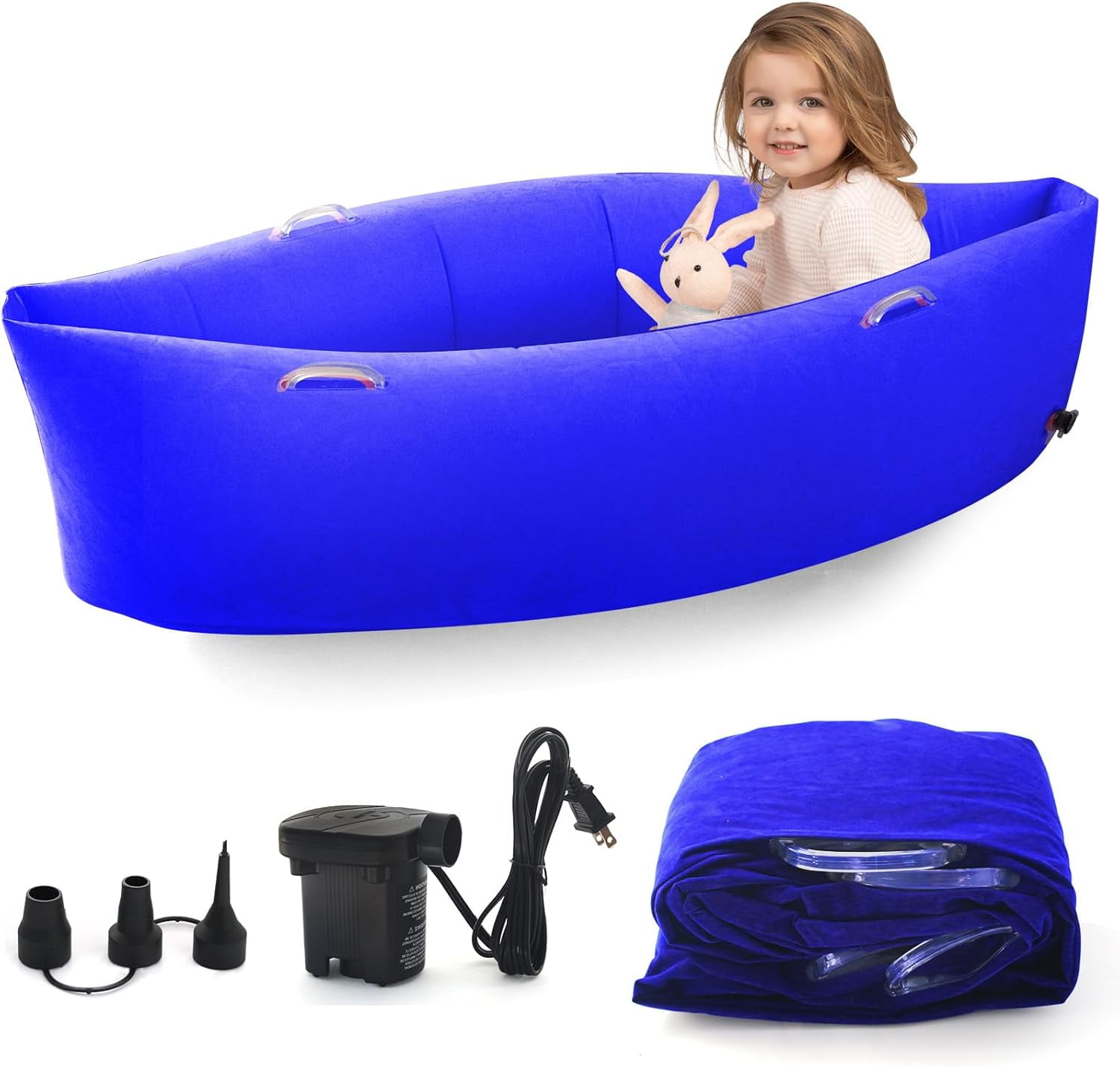 Kids' Sensory Chair, 60" Inflatable Sensory Pod for Autistic Children ...