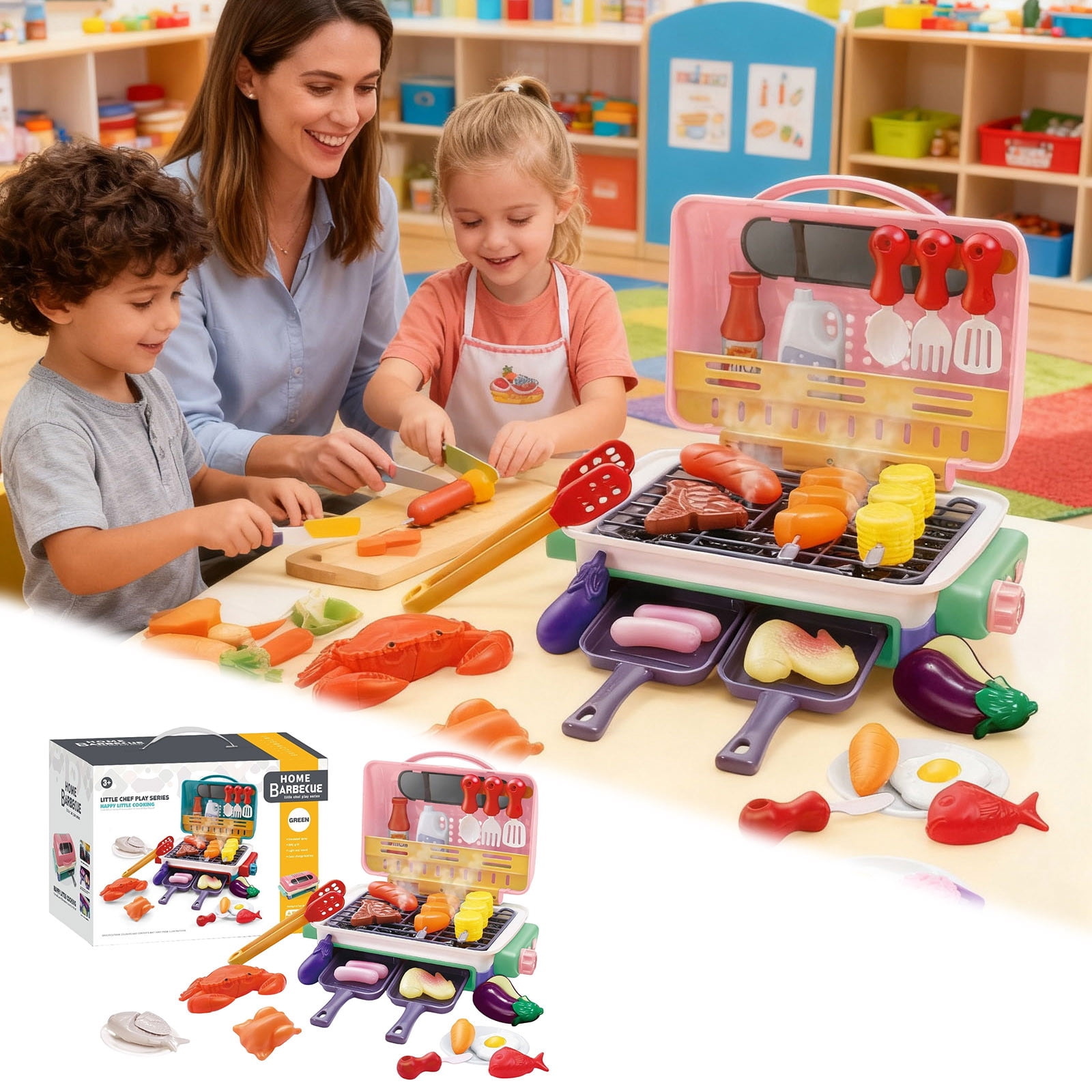 Kids Sensory Kitchen Kids Grill Kidss Sensory Kitchen BBQ Grill With S ...