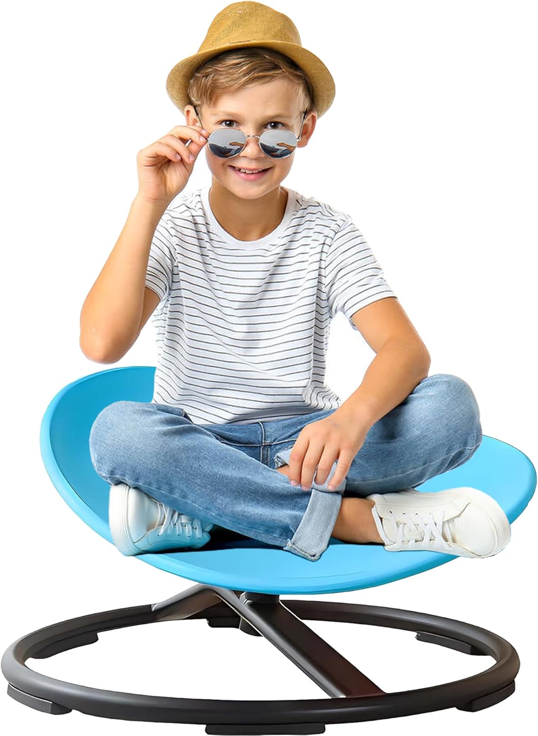 Kids Sensory Spinning Chair, Sit and Spin Toy, Autistic Child Swivel ...
