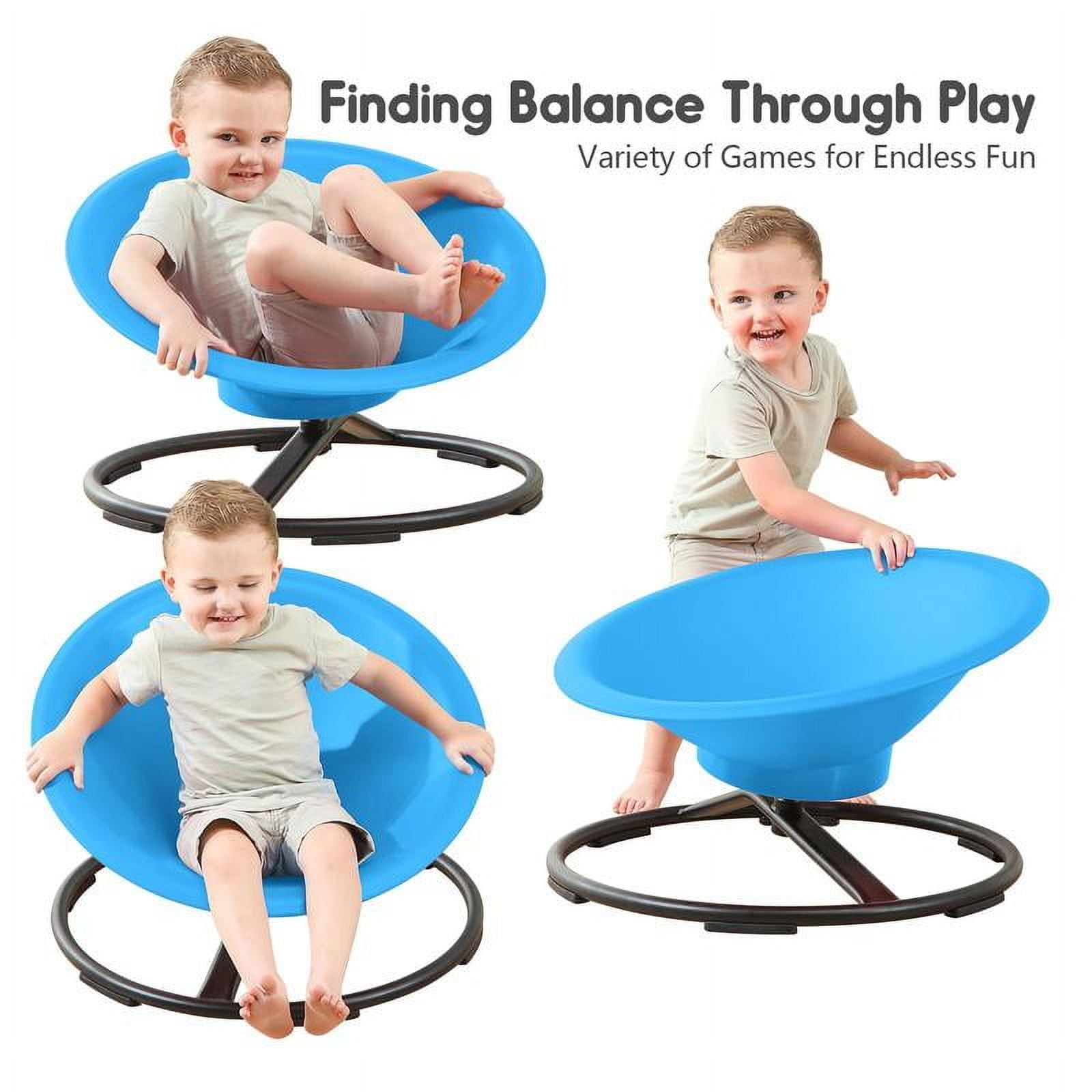 Kids Sensory Swivel Chair, Sit-and-Spin Toy,Boost Balance and ...