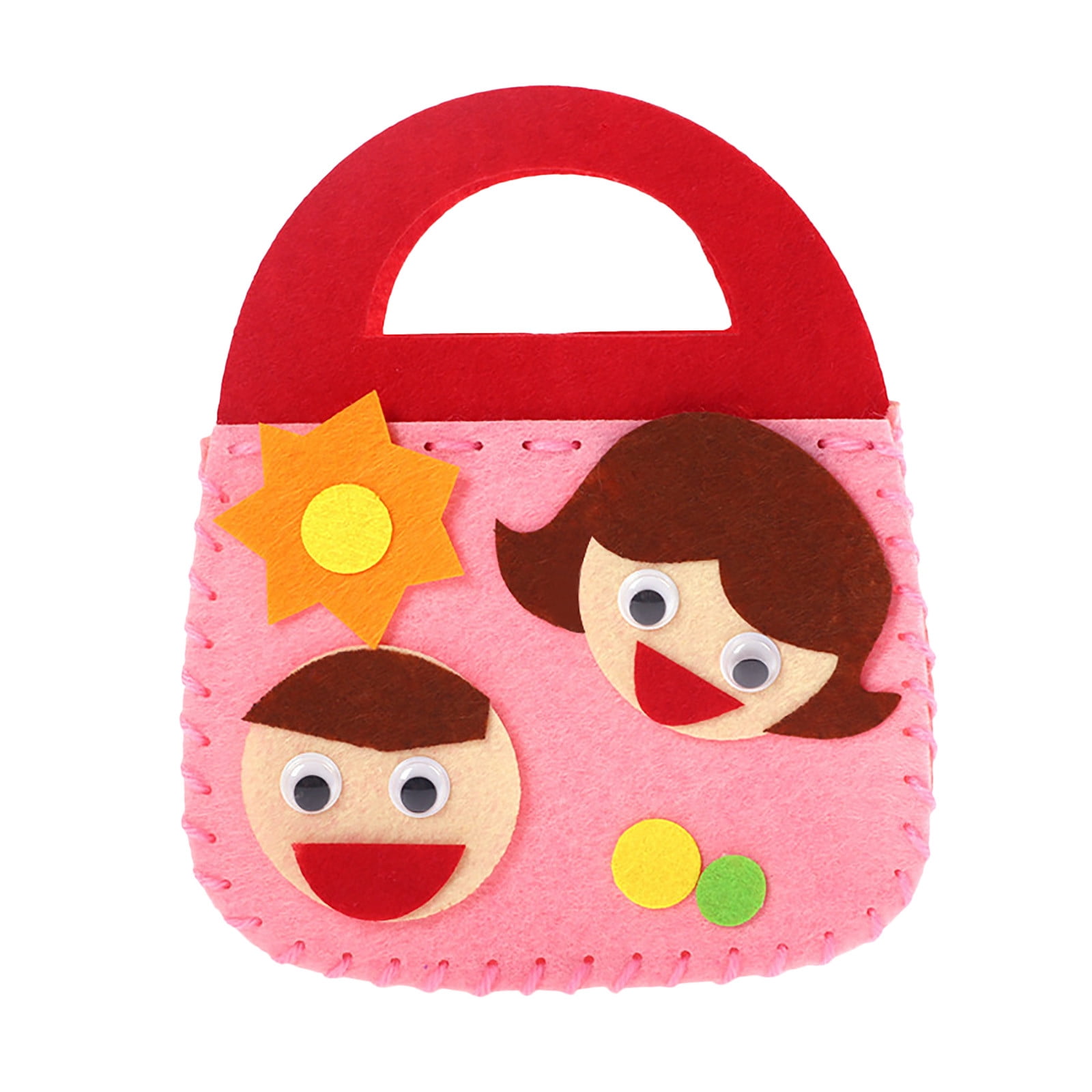 Kids Sewing Craft Kit DIY Felt Handbags Crafts for Girls Beginners Age ...
