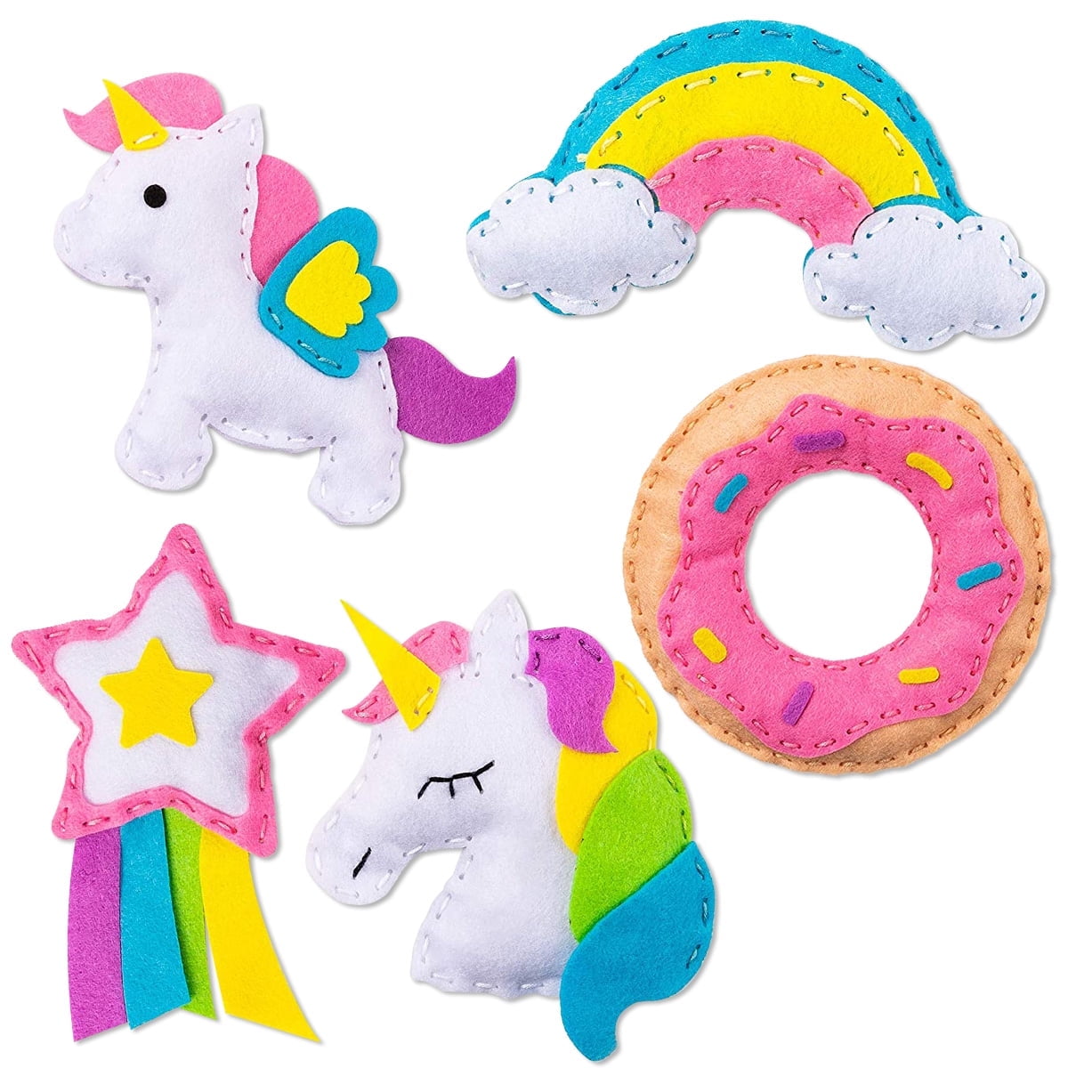 Children's DIY Sewing Kit: Complete Felt Craft Set, Educational Toy for ...