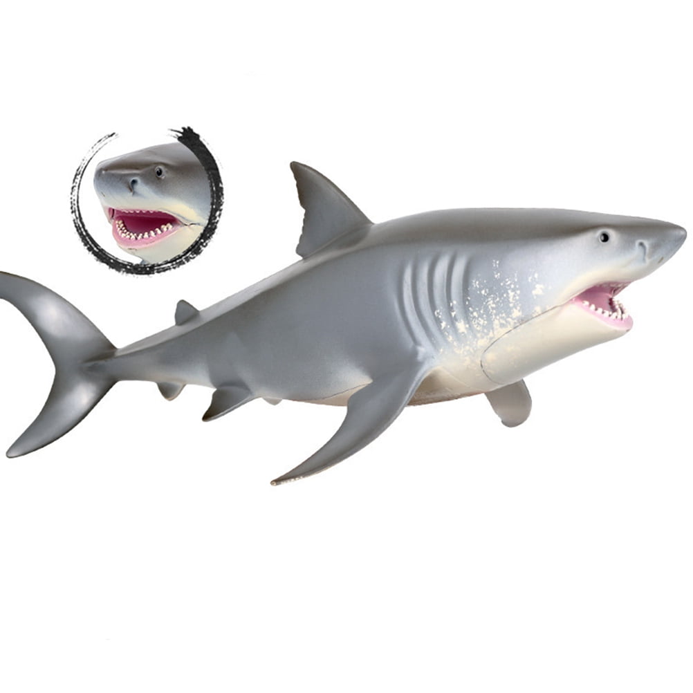 Kids Shark Model Toy Simulation Marine Life Animal Floating Plastic ...