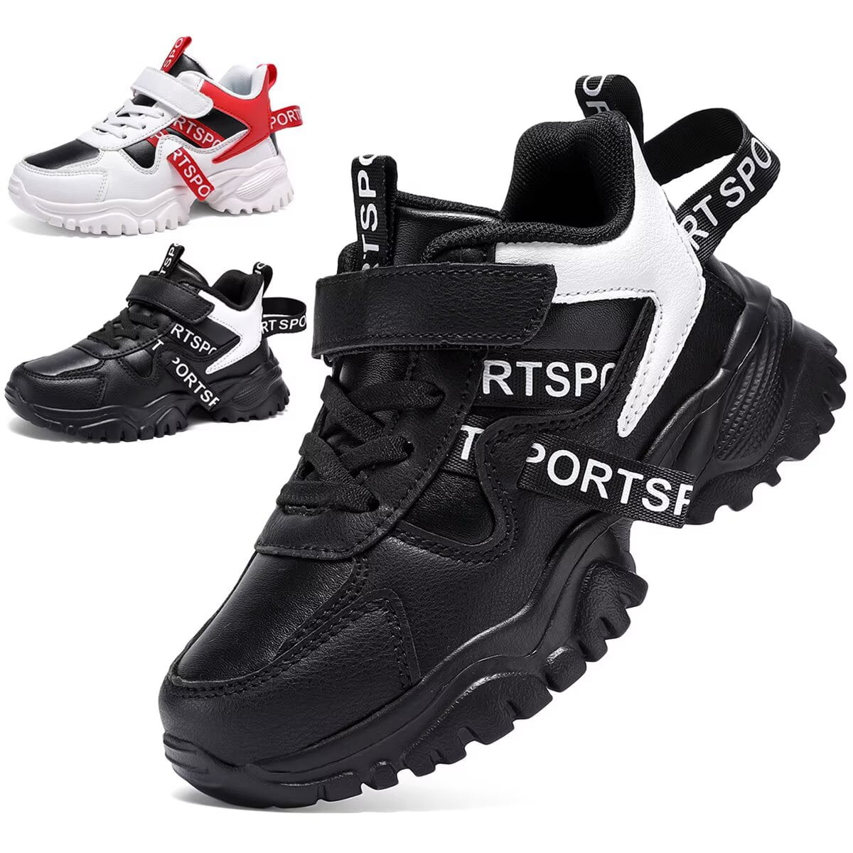 Kids Shoes Boys Girls Lightweight Breathable Sneakers Athletic Running ...