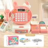 Drify Pretend Play Cash Register Toy Set Calculator Scanners Coffee ...