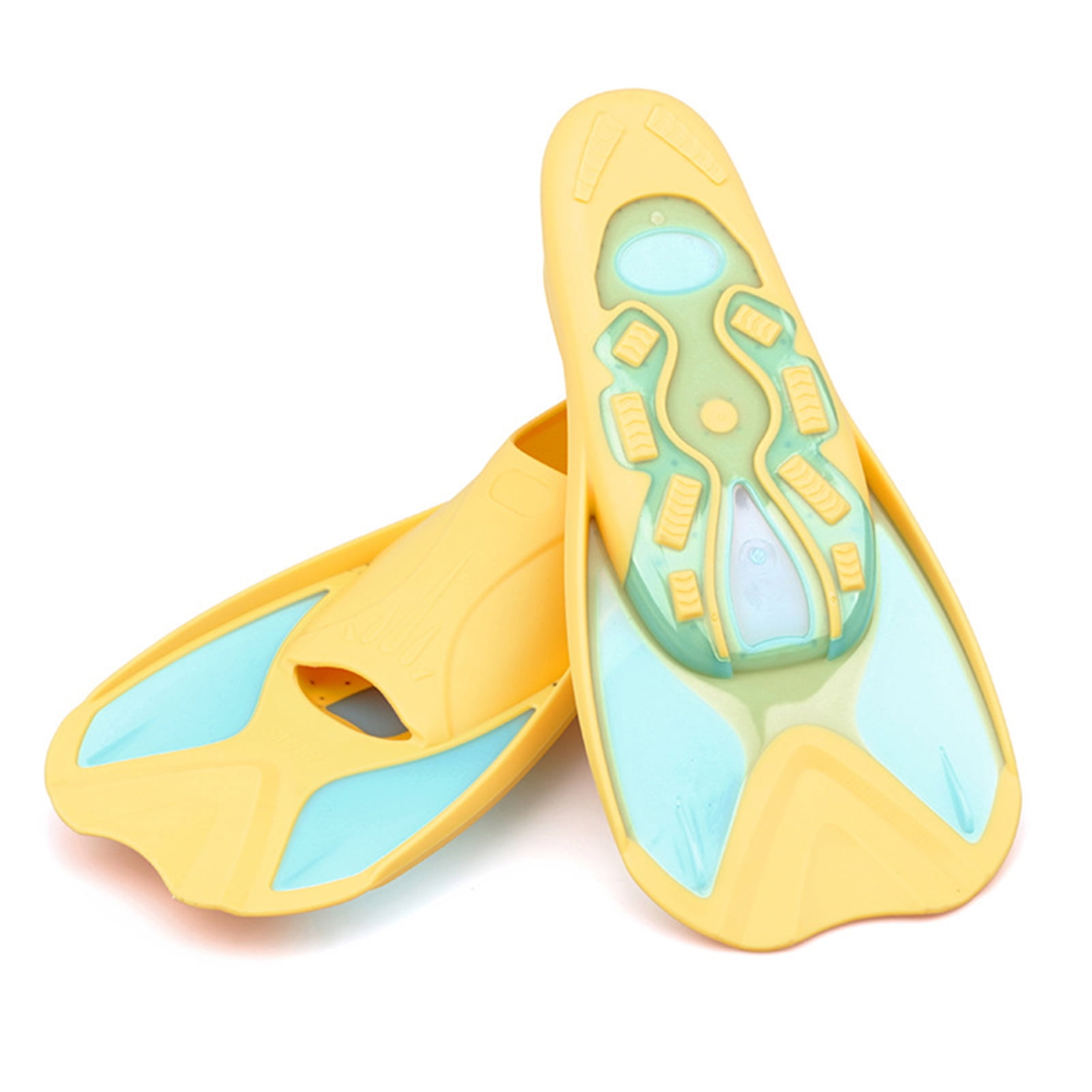 Kids Short Light Swim Fins Flippers For Swimming Snorkeling Training ...