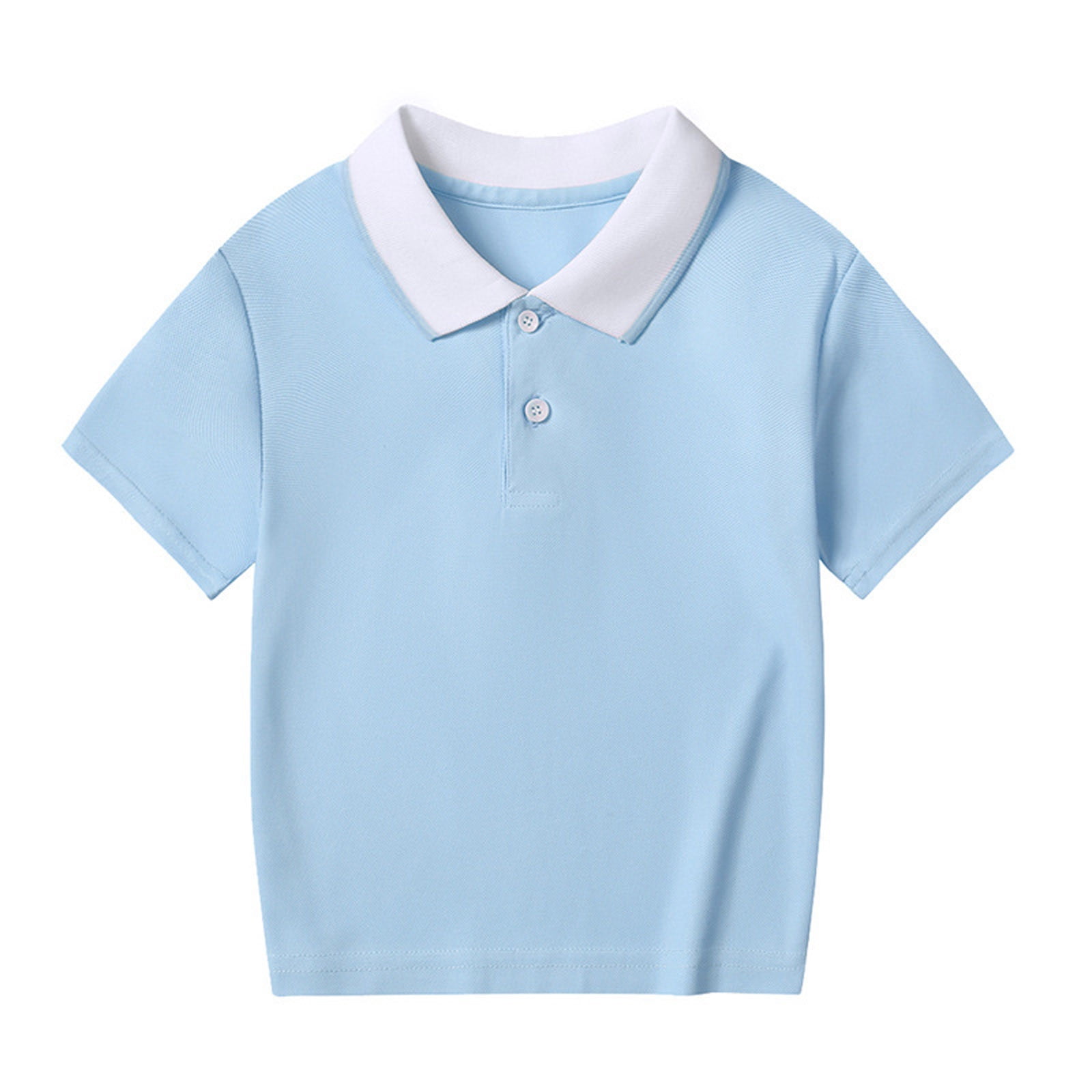 Kids Short Sleeve Golf Polos Girls Summer Cotton Collared Shirts ...
