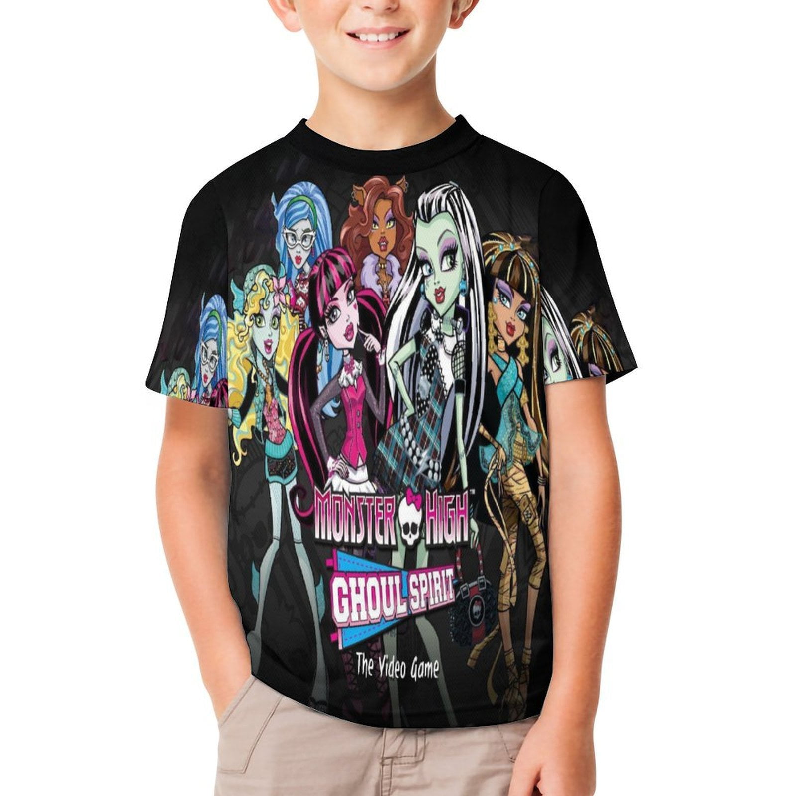 Kids Short Sleeve T Shirt Mon-Ster High Tshirts Cartoon Tee Shirt for ...