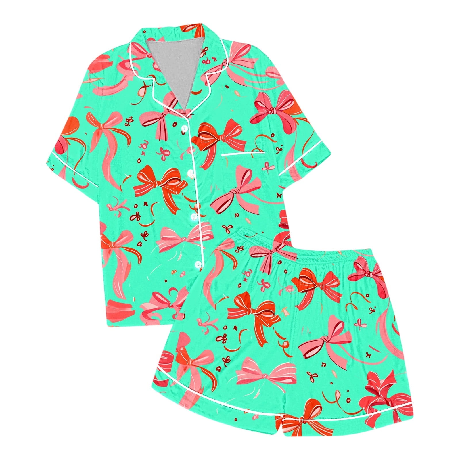 Kids Silk Pajama Set For Girls Boys Fashion Kids Button Down Pajamas ...