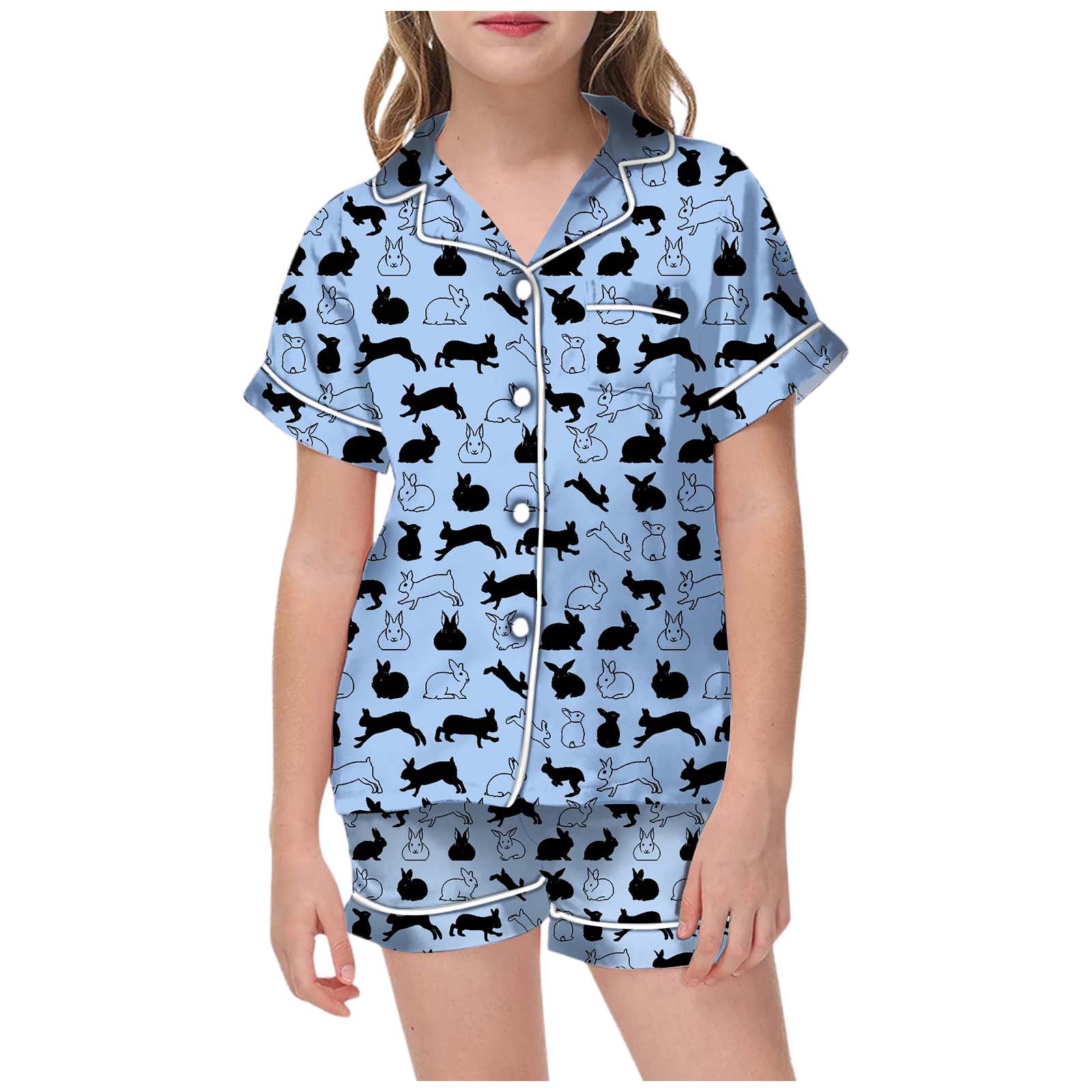 Kids Silk Pajamas Girls Kids Toddler Easter Diy Hand Painted Home ...