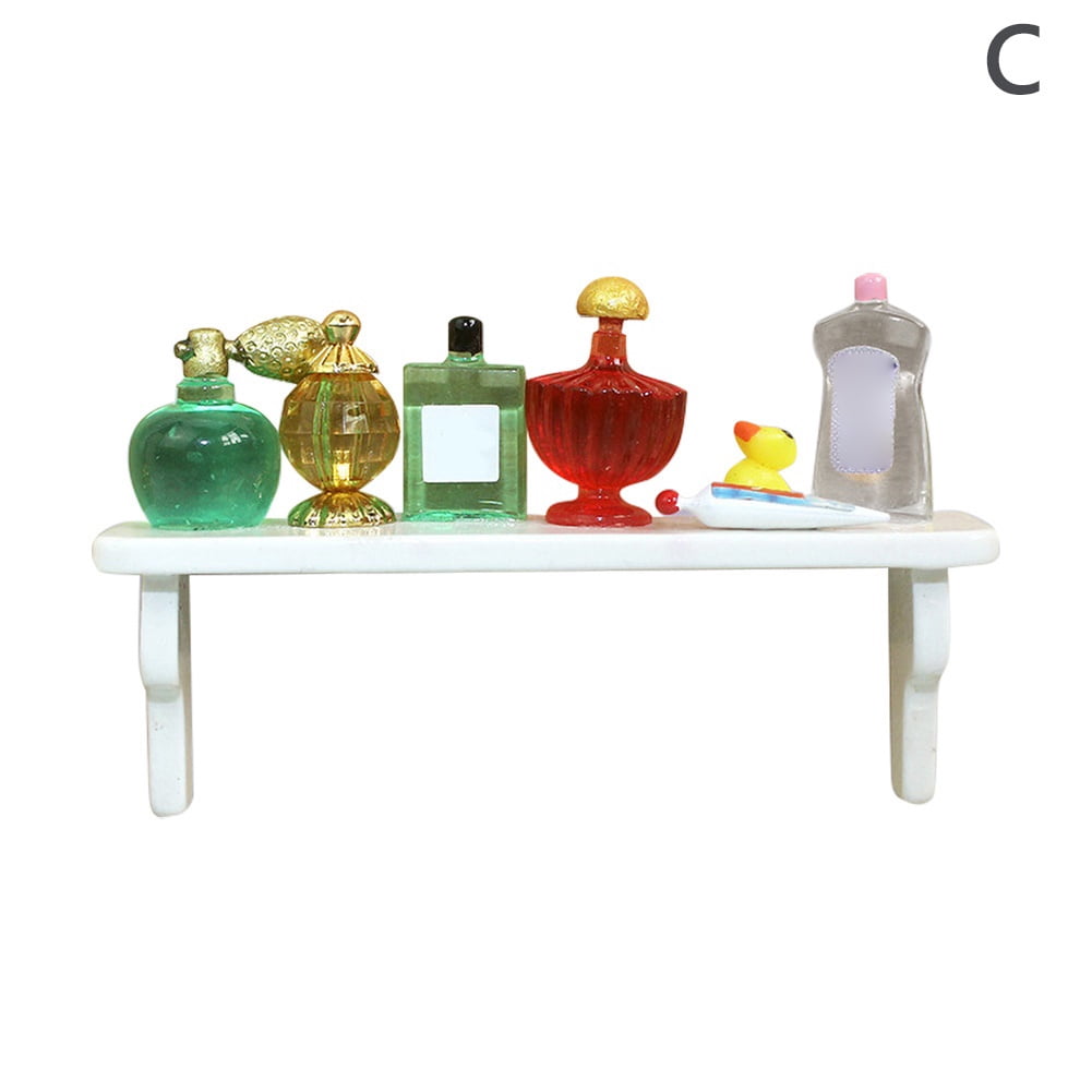 Kids Simulated Miniature Perfume Shelf Scene Model 1/12 DIY Dollhouse ...